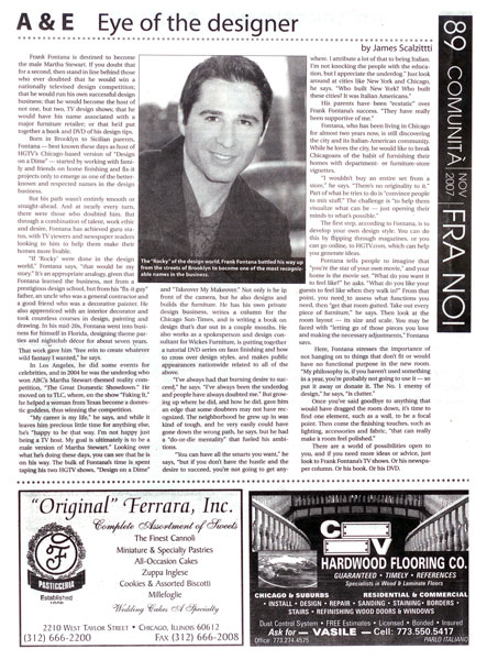 The Official Site Of Frank Fontana » MEDIA | PRESS